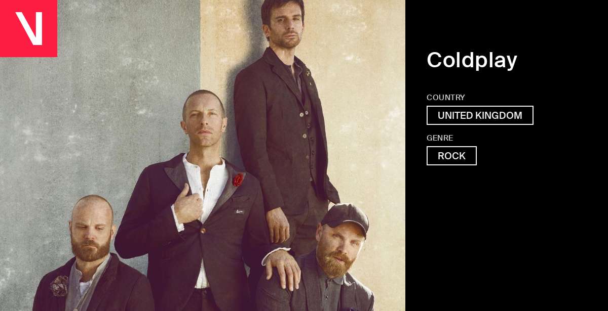 Coldplay's Tracks, Videos and Upcoming Events