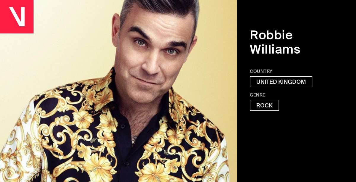 Robbie Williams's Tracks, Videos and Upcoming Events